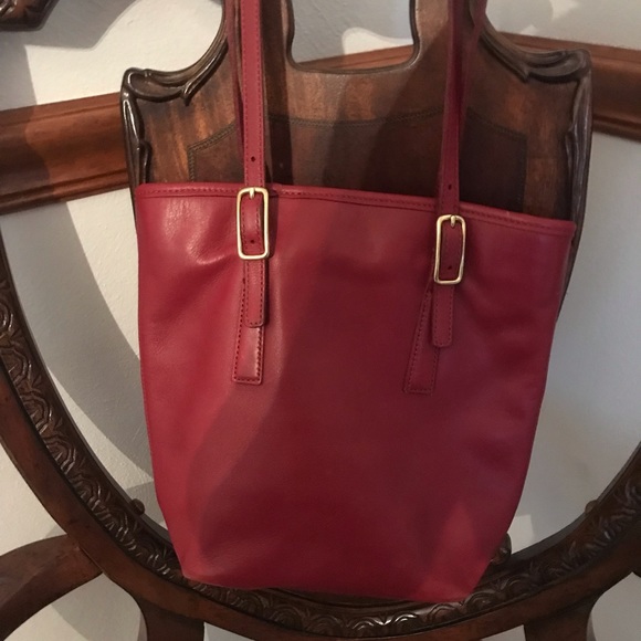Coach | Bags | Coach Vintage Red Small Bucket Purse | Poshmark